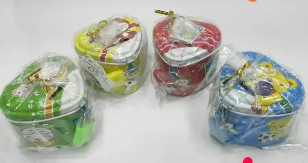 Kids Metal Money Piggy Bank with Lock Gift Set | e return gifts