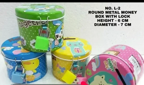 Kids Metal Money Piggy Bank with Lock Gift Set | e return gifts