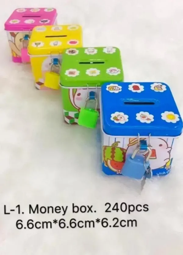 Kids Metal Money Piggy Bank with Lock Gift Set | e return gifts